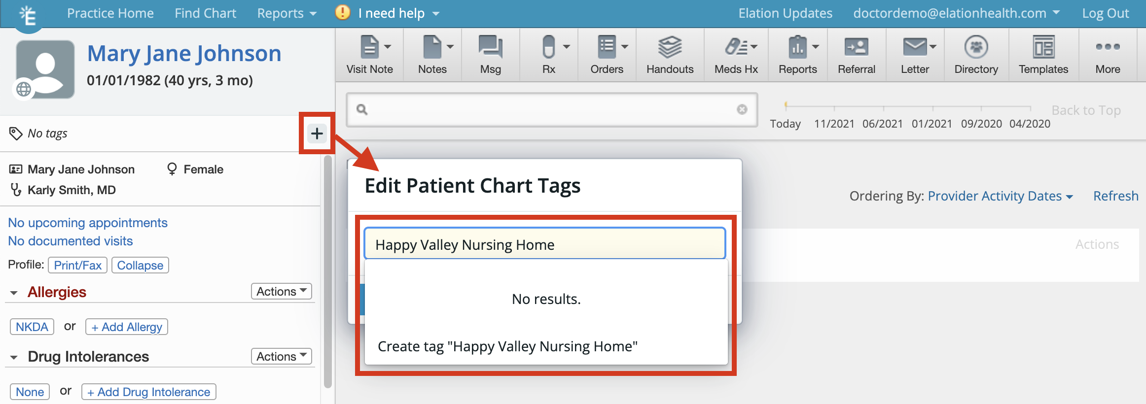 Patient Tags Guide- Classifying patients for administrative efficiency