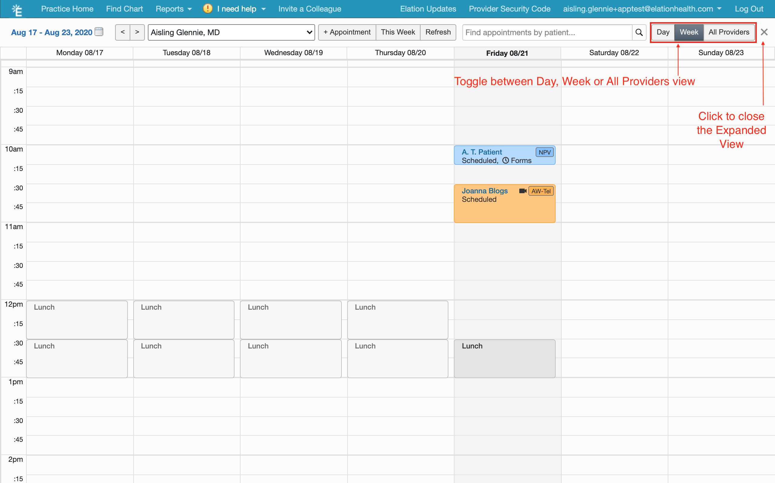 How to use Elation Calendar