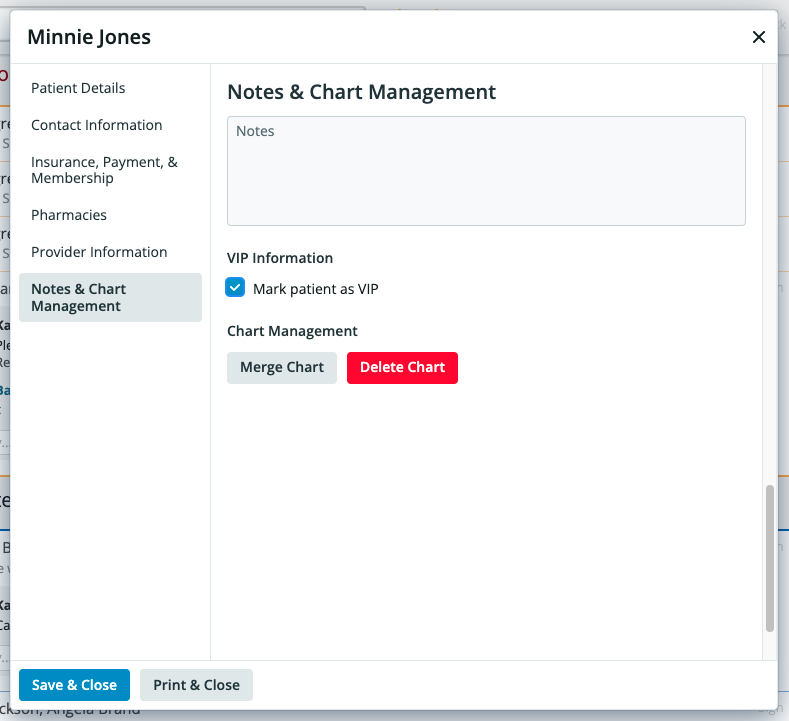 VIP Charts- Limiting access to certain patient charts
