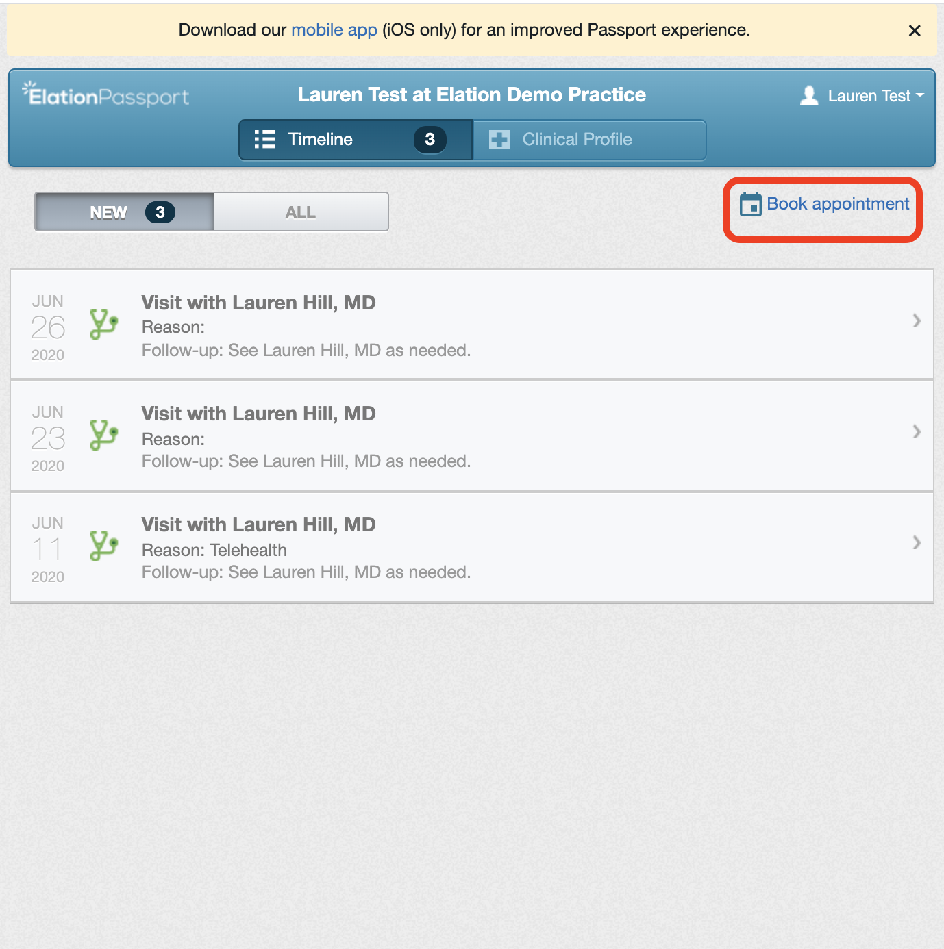 What Patient Passport looks like for your patients