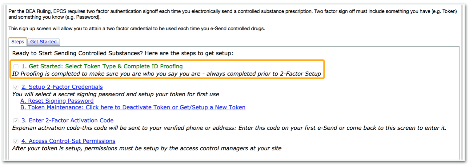 EPCS Sign Up Process Guide