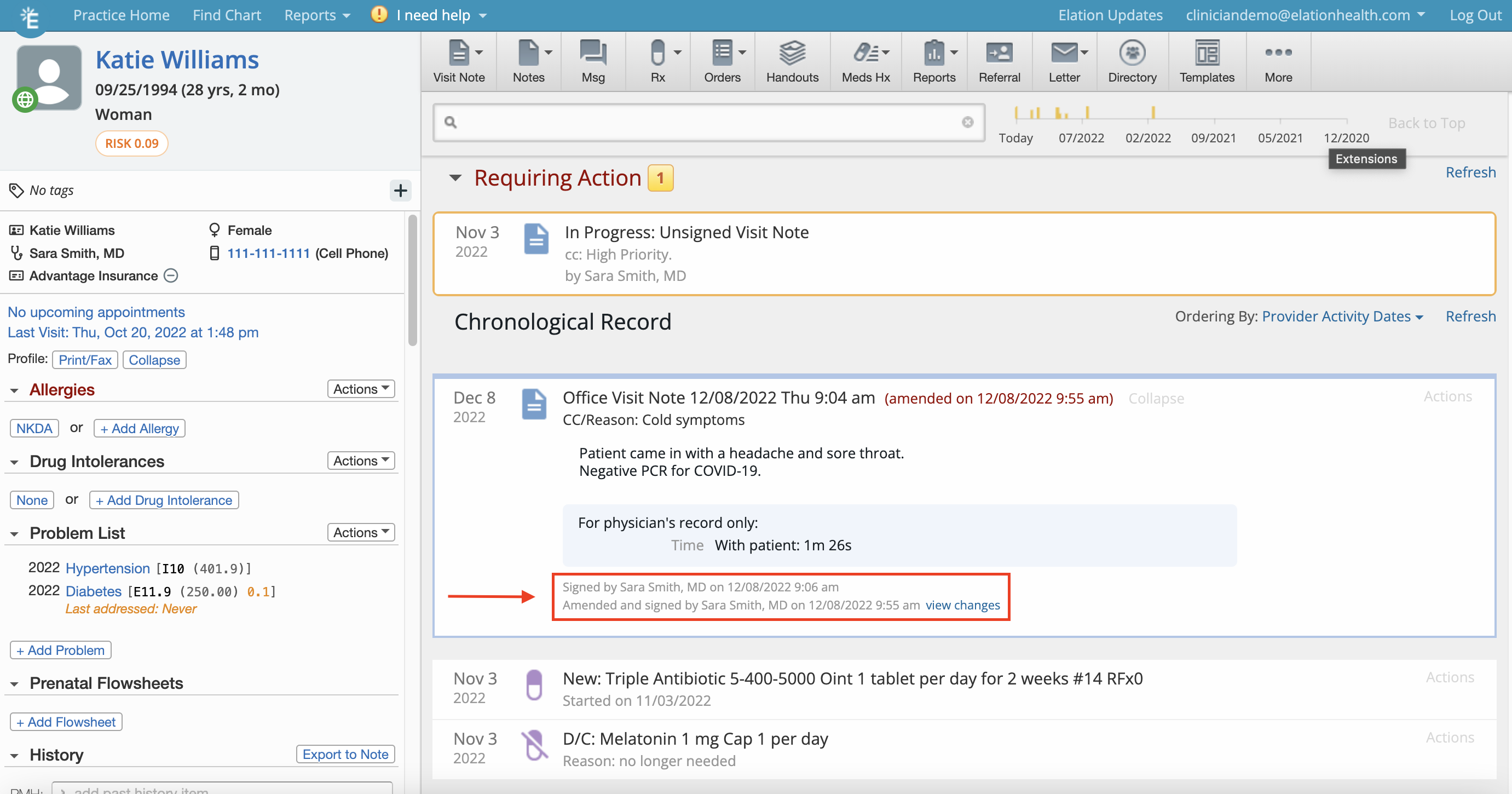 Visit Note Documentation Guide- Amending signed Visit Notes
