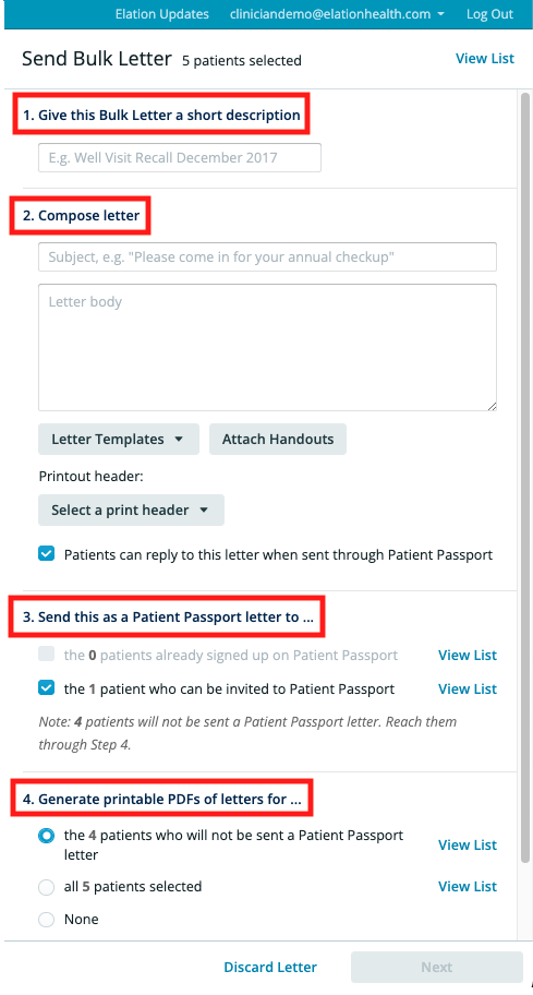 Elation Patient Passport Guide- Inviting Patients to Passport in bulk
