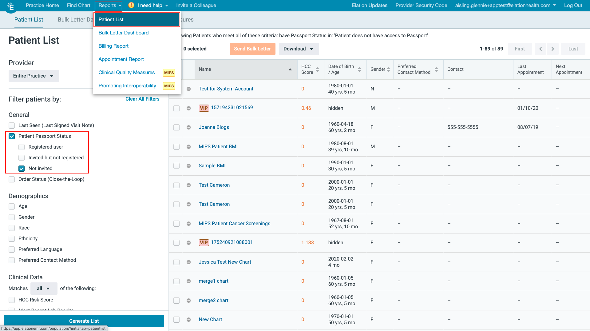 3. Write messages (Letters) to Patients